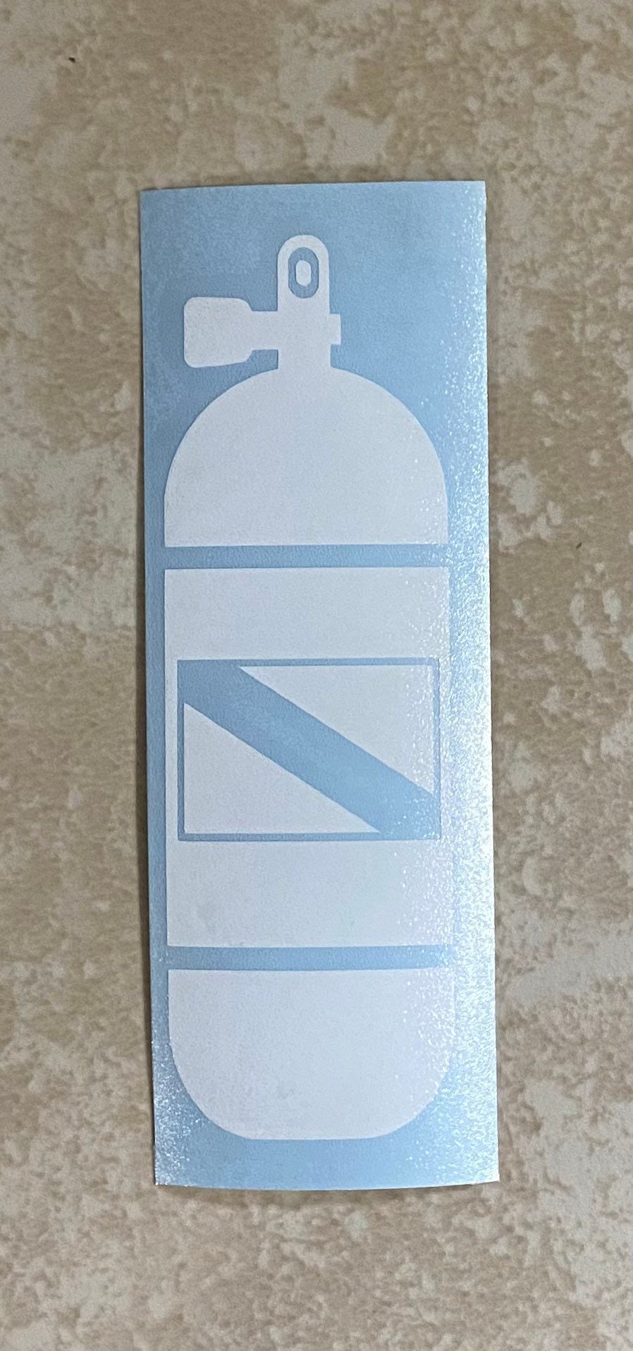 SCUBA Diver Flag Tank Vinyl Decal / Scuba Decal / NITROX Decal - Etsy