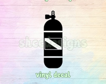 Scuba Dive Skull Vinyl Sticker Decal With Flag Face for Tank, Gear Bag ...