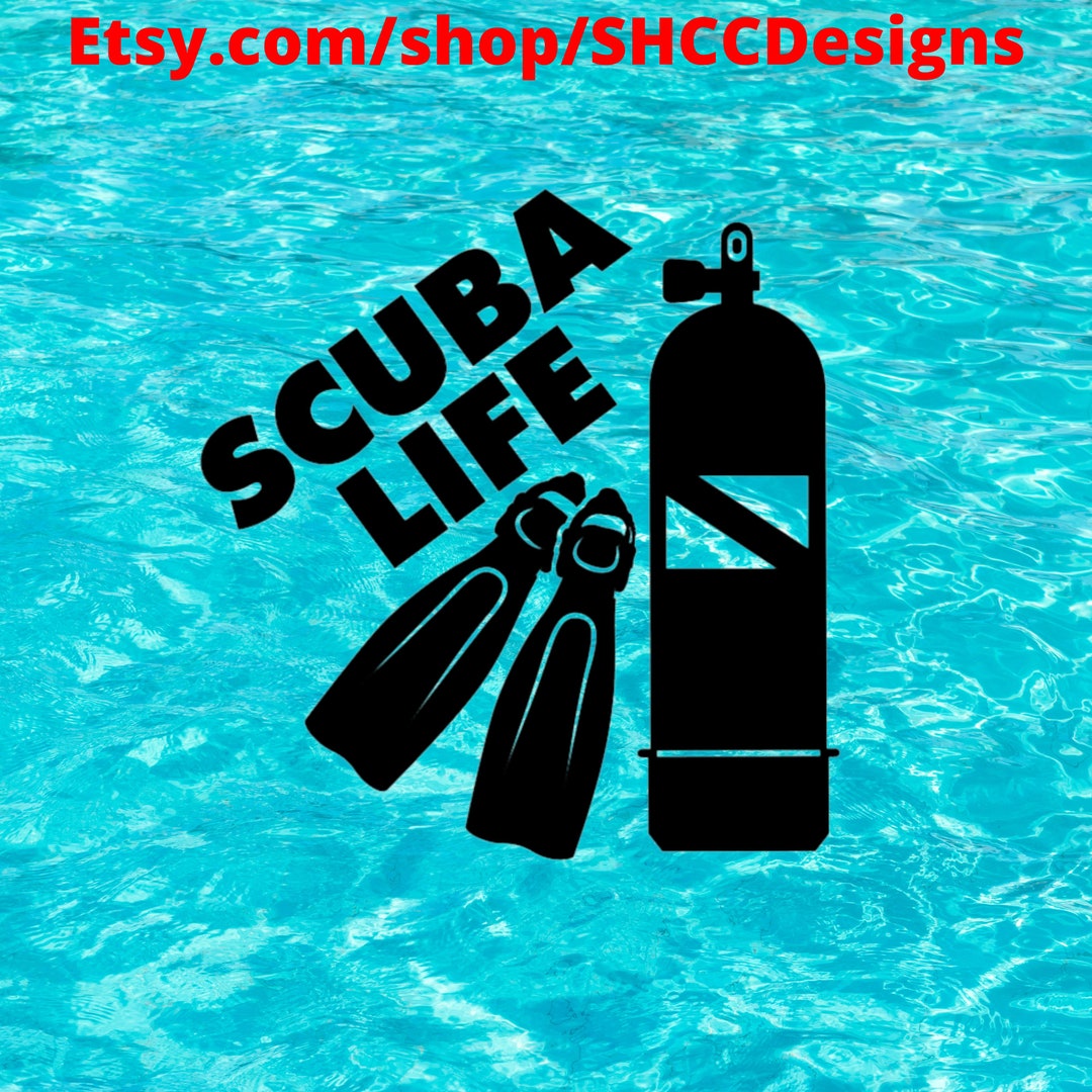 SCUBA Life A Vinyl Decal / Scuba Decal / NITROX Decal / Dive Tank Decal ...