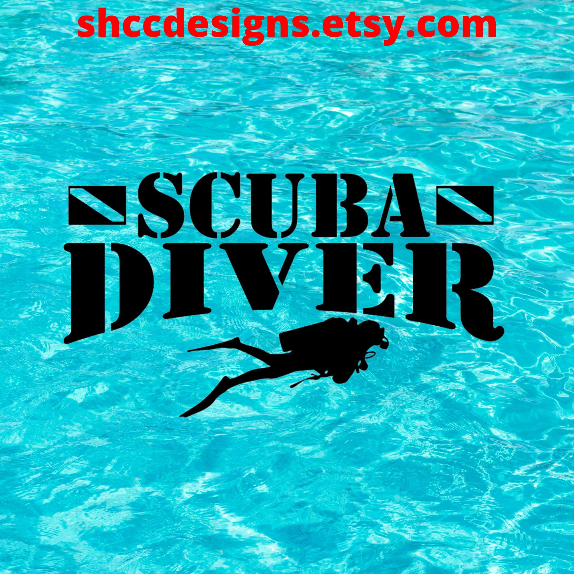 Scuba Flag Diver Vinyl Decal / Die-cut / Window Sticker / Car Decal ...