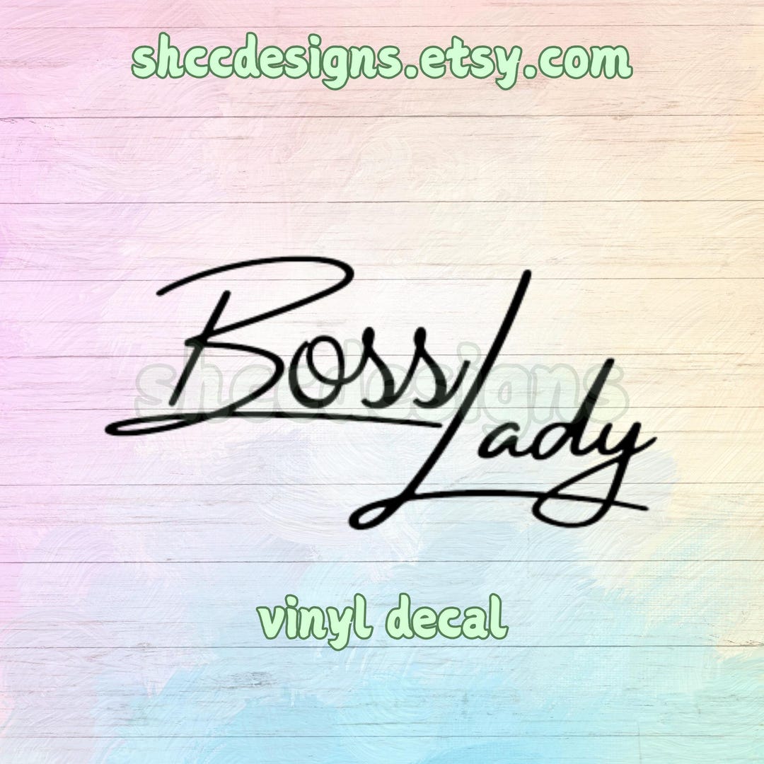 Boss Lady Vinyl Sticker Decal / Women Leaders / Die-cut - Etsy