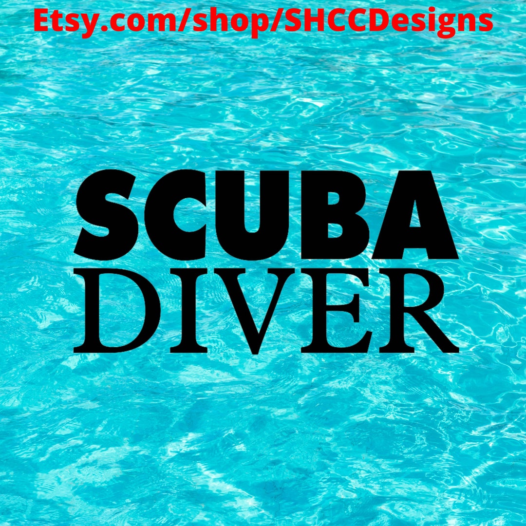 SCUBA Diver Vinyl Decal / Scuba Decal / NITROX Decal / Dive Tank Decal ...
