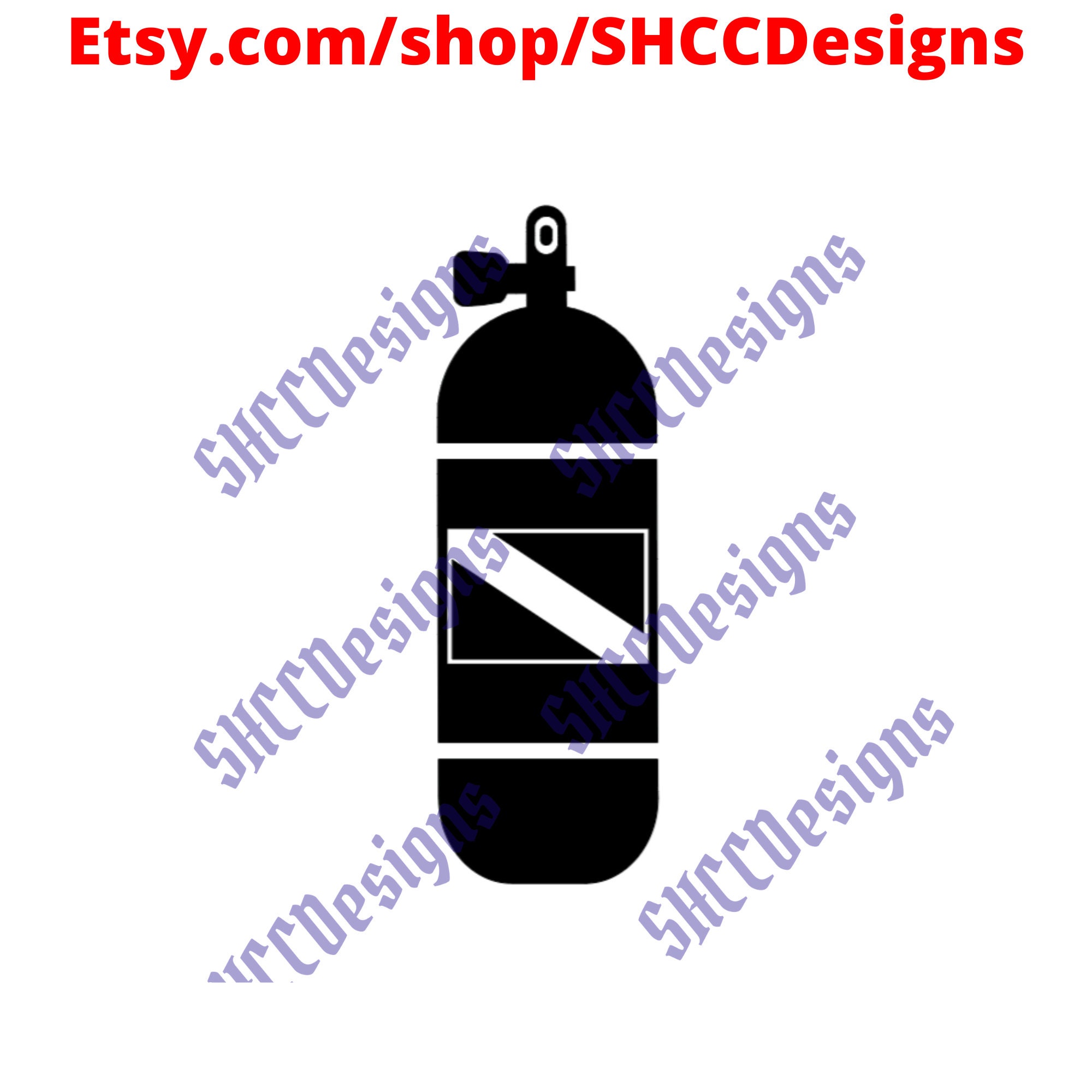 SCUBA Diver Flag Tank Vinyl Decal / Scuba Decal / NITROX Decal - Etsy