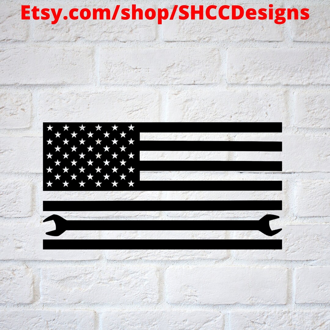 Mechanic American Flag Vinyl Decal / Die-cut Sticker - Etsy