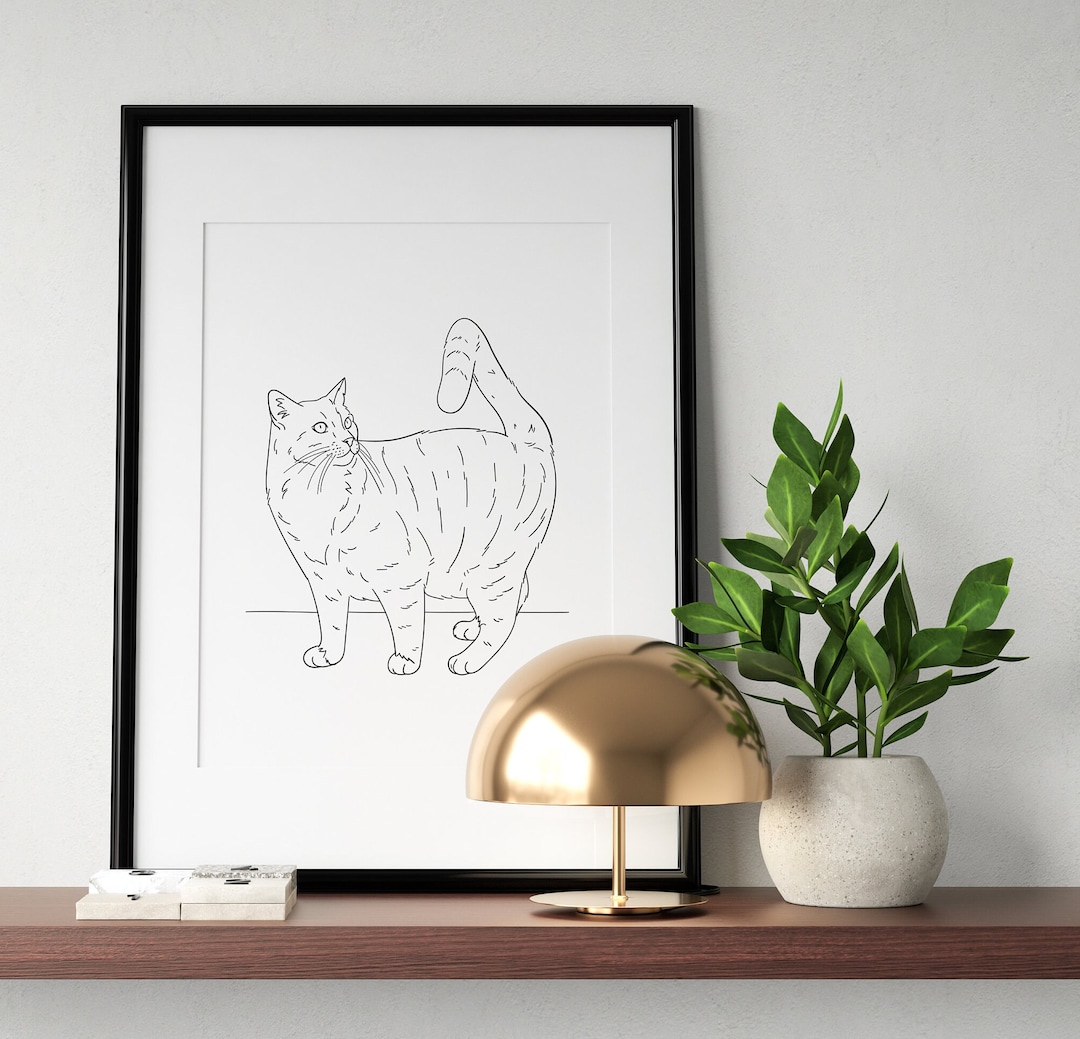 Custom Pet Drawing, Drawing From Photo, Cat Drawing, Dog Drawing, Pet ...