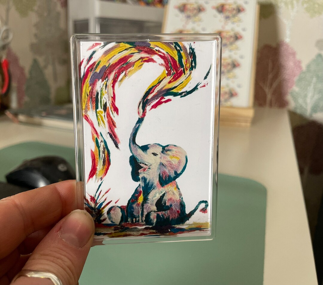 Elephant Magnet Cute Baby Elephant Magnet Fridge Magnet - Etsy