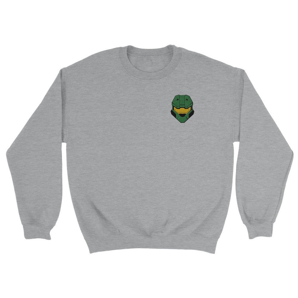 Halo Sweater Embroidery Gaming Sweatshirt Master Chief Top Xbox Sweater ...