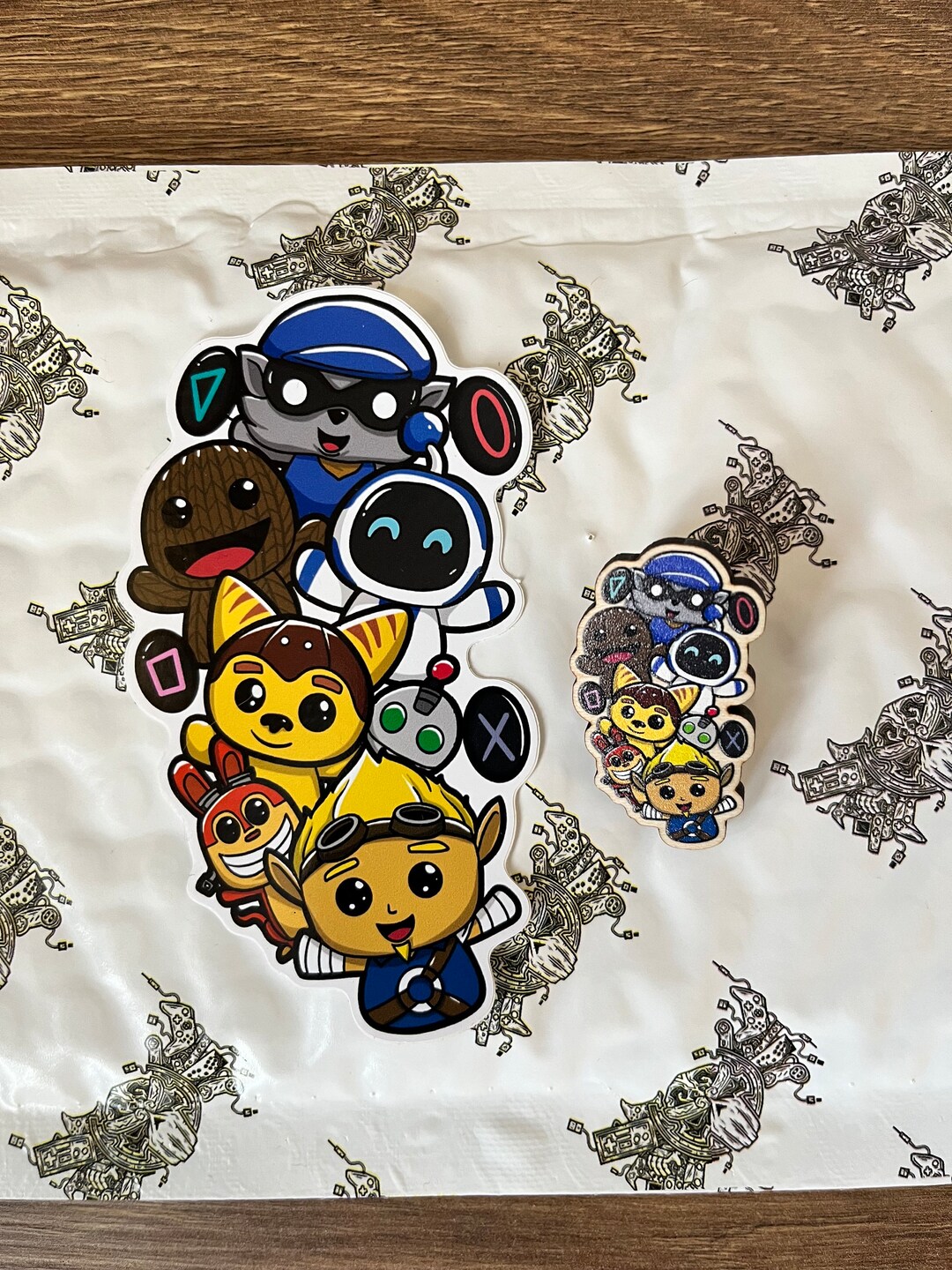 Gaming Pin and Sticker Ratchet and Clank Pin Jak and Daxter, Astrobot ...