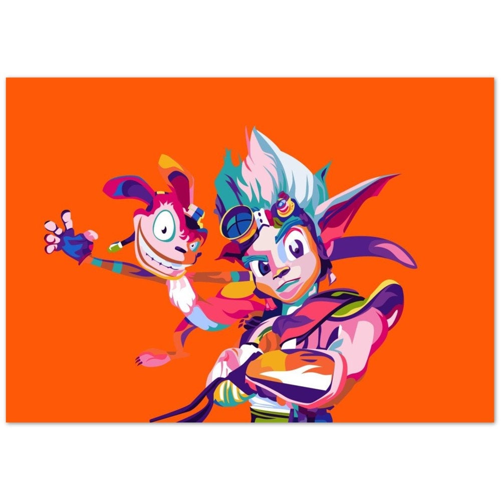 Jak and Daxter Poster Playstation Poster Video Gaming Poster Premium ...