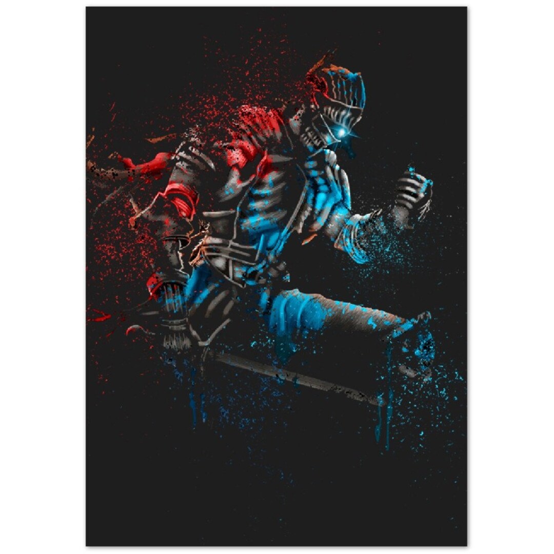 Dark Souls Poster Warrior Gaming Poster Video Game Wall Art Gaming