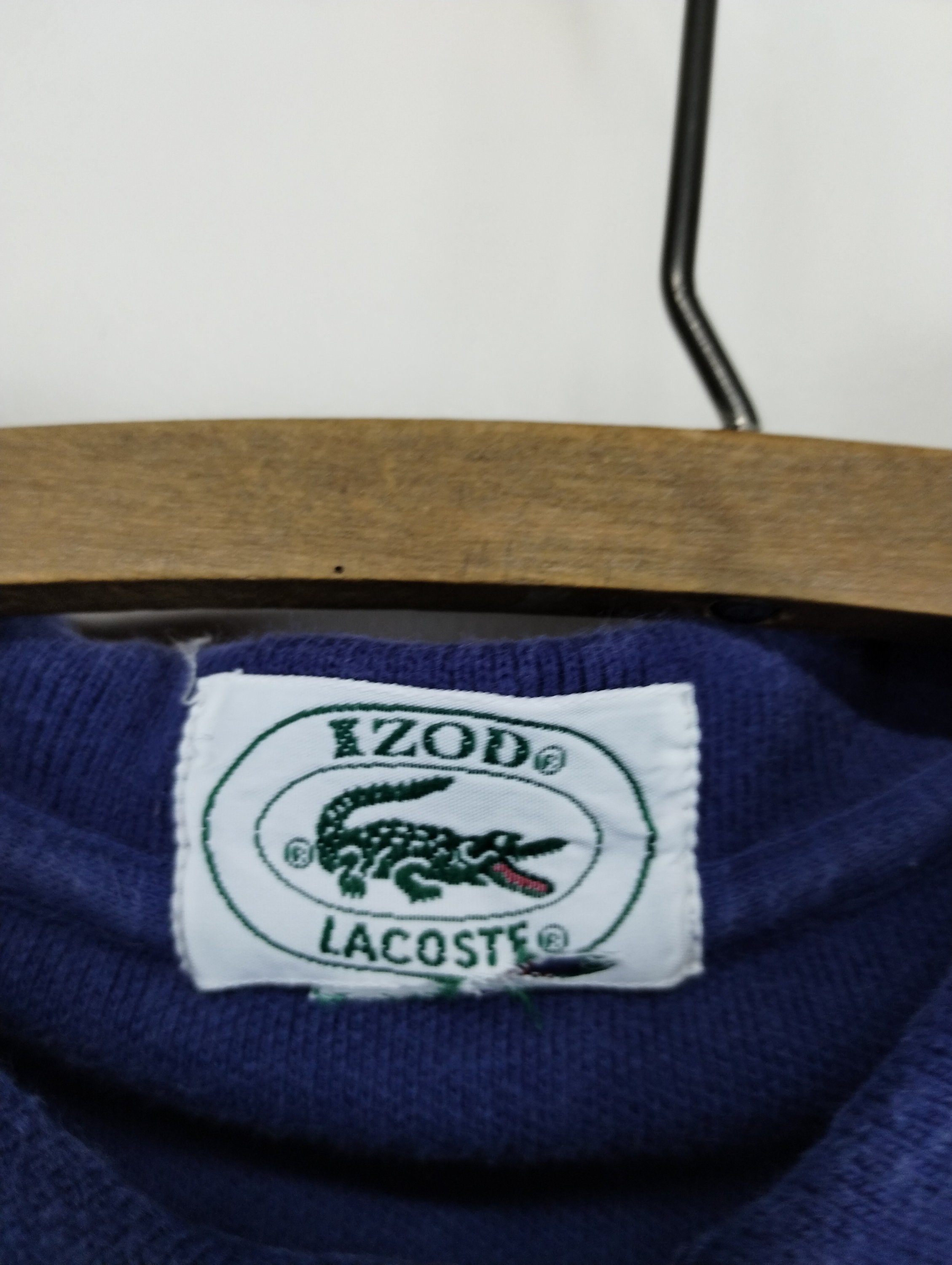 L 80s Izod Lacoste Rugby Shirt 1990s 1980s Cotton Blue Large - Etsy