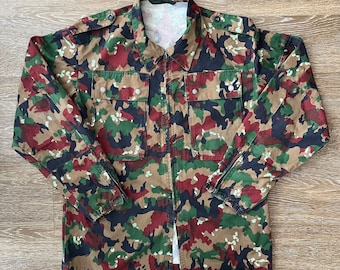 XXL Swiss Military Alpenflage Mountain Camouflage Jacket 1980s Spilag ...