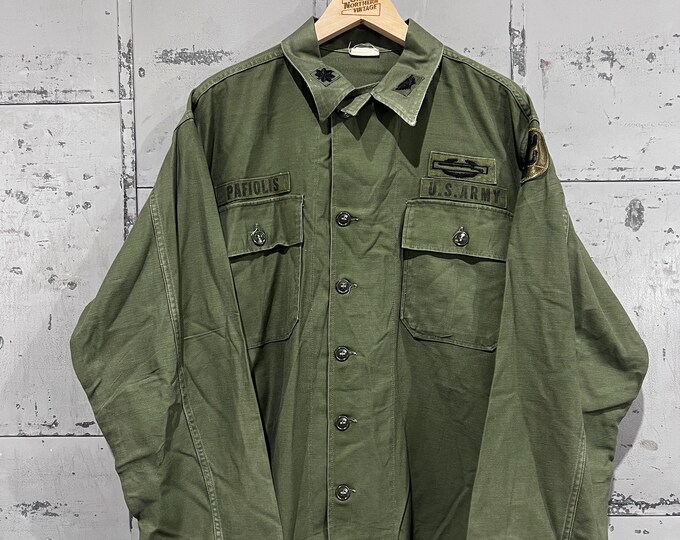 60's OG-107 First Pattern Fatigue Button up Shirt- Vietnam War(army ...