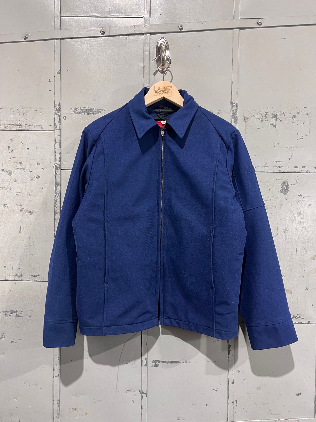 70s Unitog Navy Work Jacket With Liner Attached Jacket Unisex - Etsy