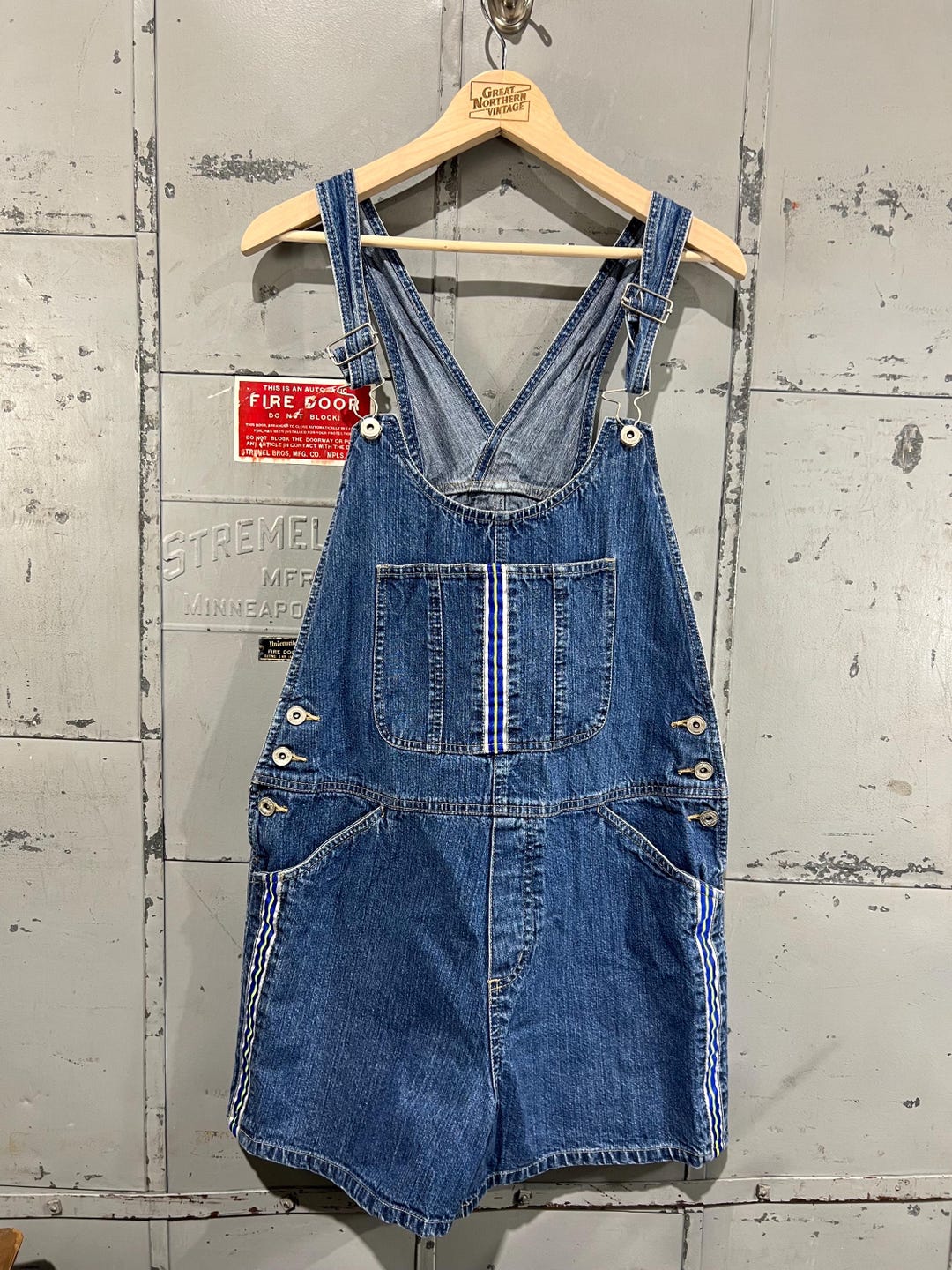Vintage 1990s Xhilaration Overall Denim Shorts Jorts Overalls Women’s ...