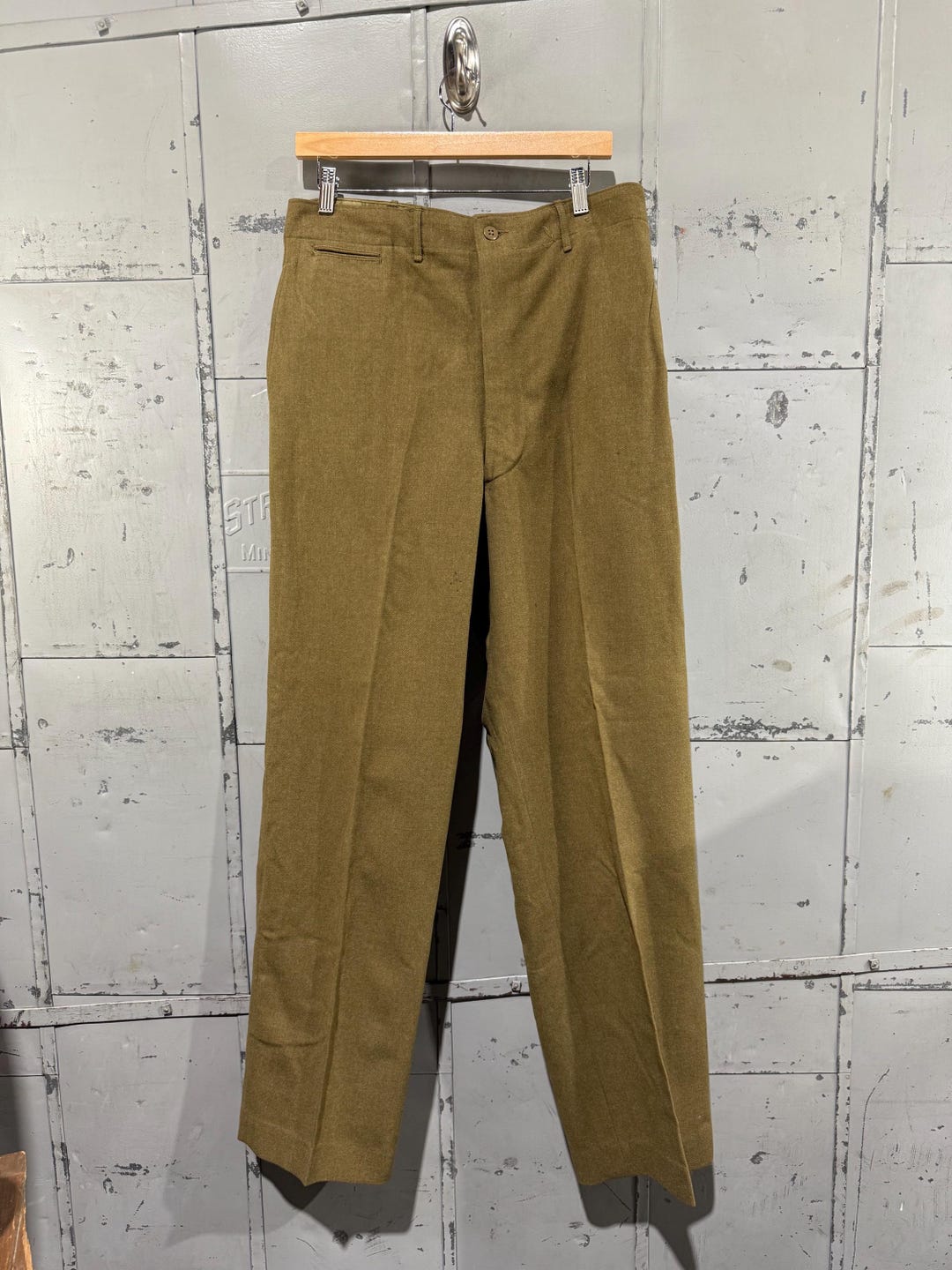 Vintage WW2 1940's US Military Wool Pants Chinos Men's Military ...