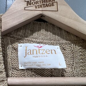 70s, Large Janzten Cable Knit Sweater Vest - Etsy