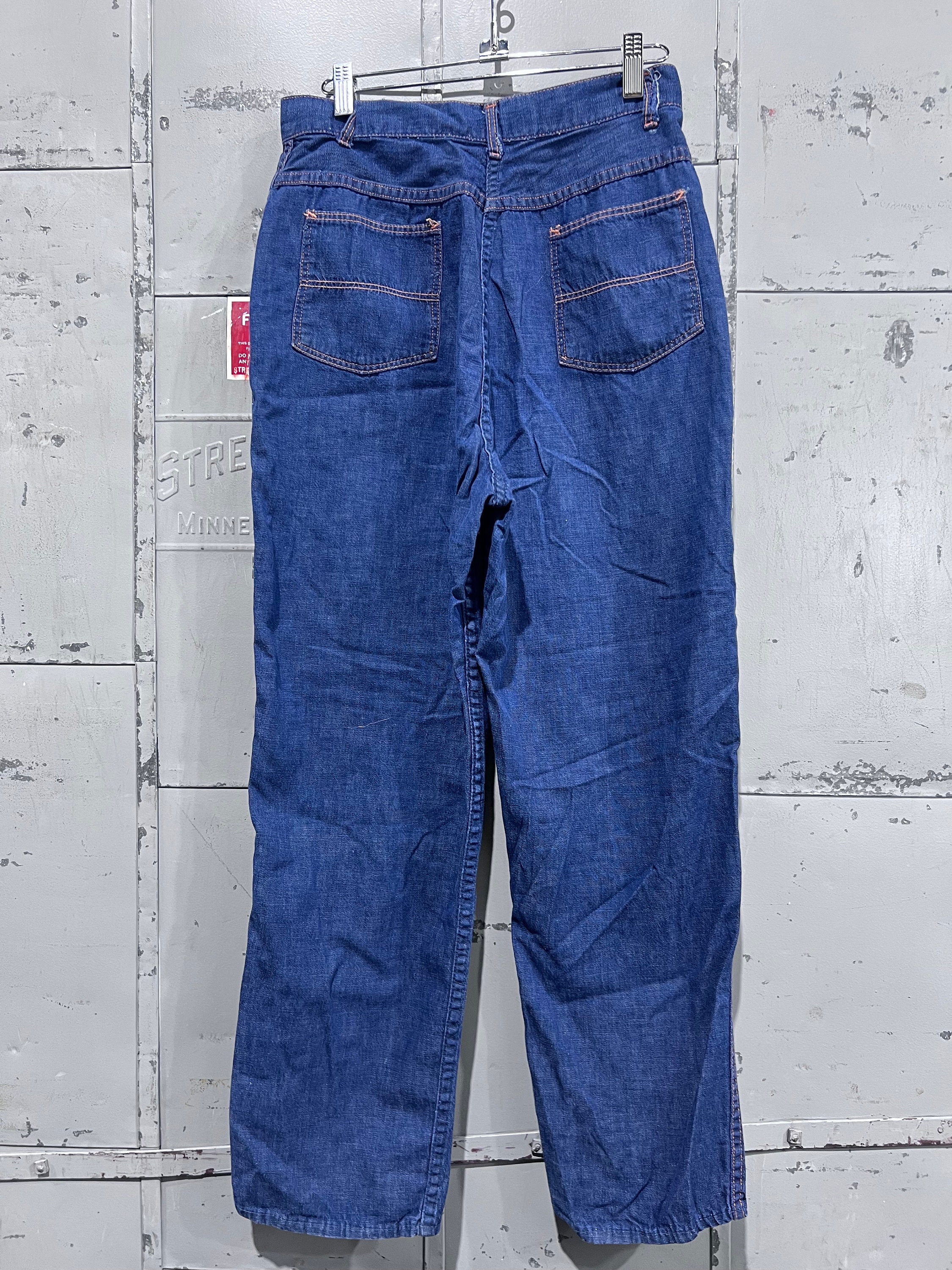 Size 26x25 1950s Women’s Side Zips Denim Jeans Strong and Reliable ...
