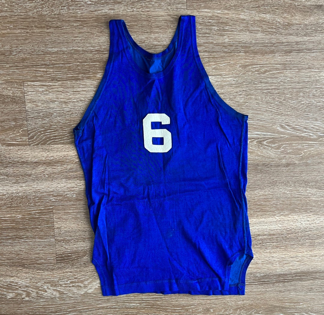 50s/60s Royal Blue Basketball Jersey - Etsy