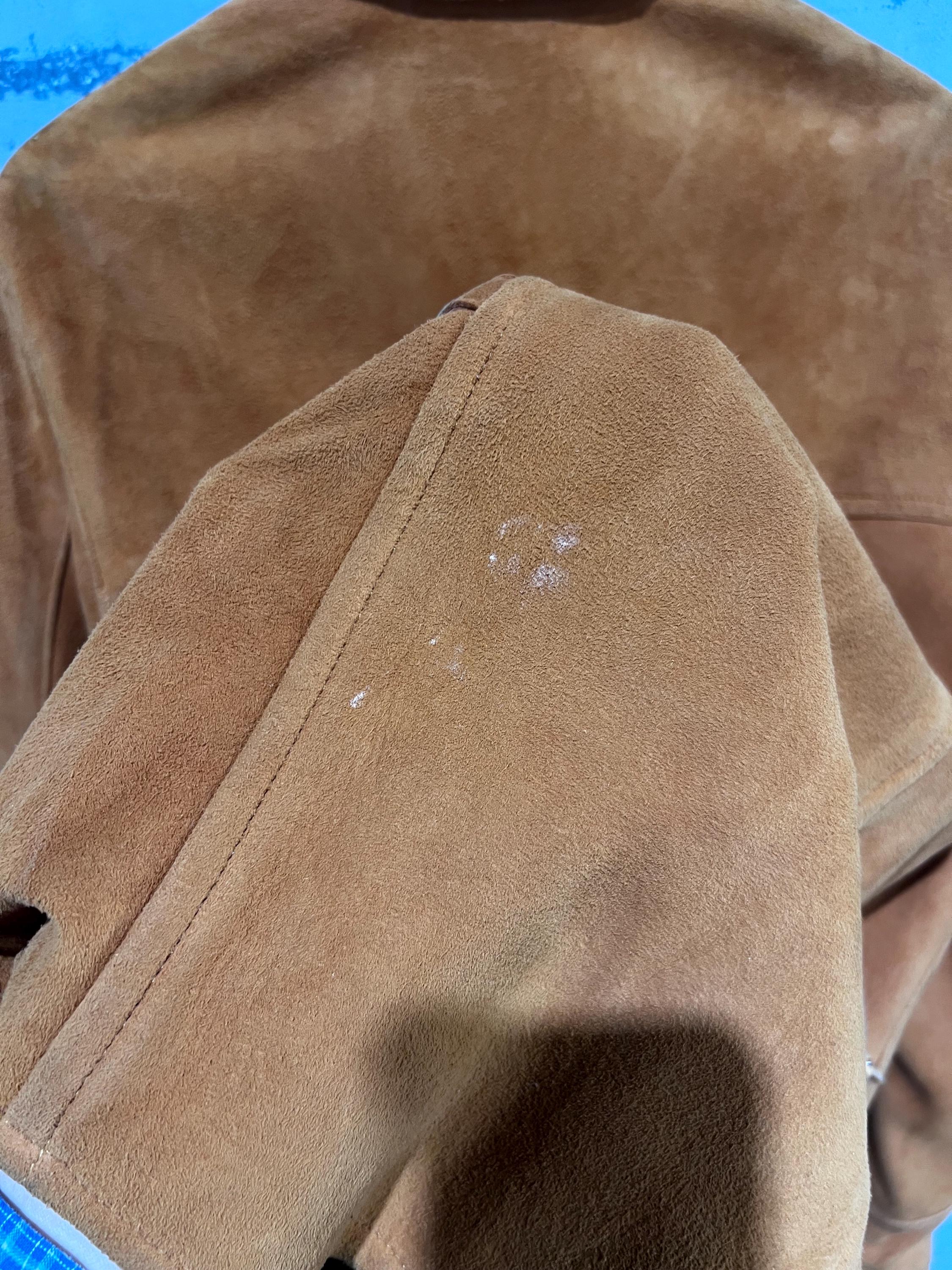 60’s Deerskin Leather Jacket Western Suede Lined Overcoat Halloween ...