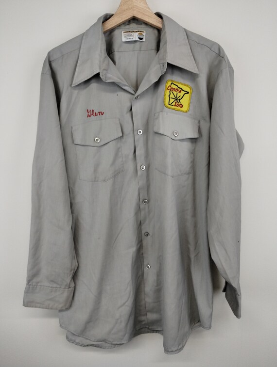 XL 70’s Chainstitch Minnesota Work Button up Shirt XL… - Gem