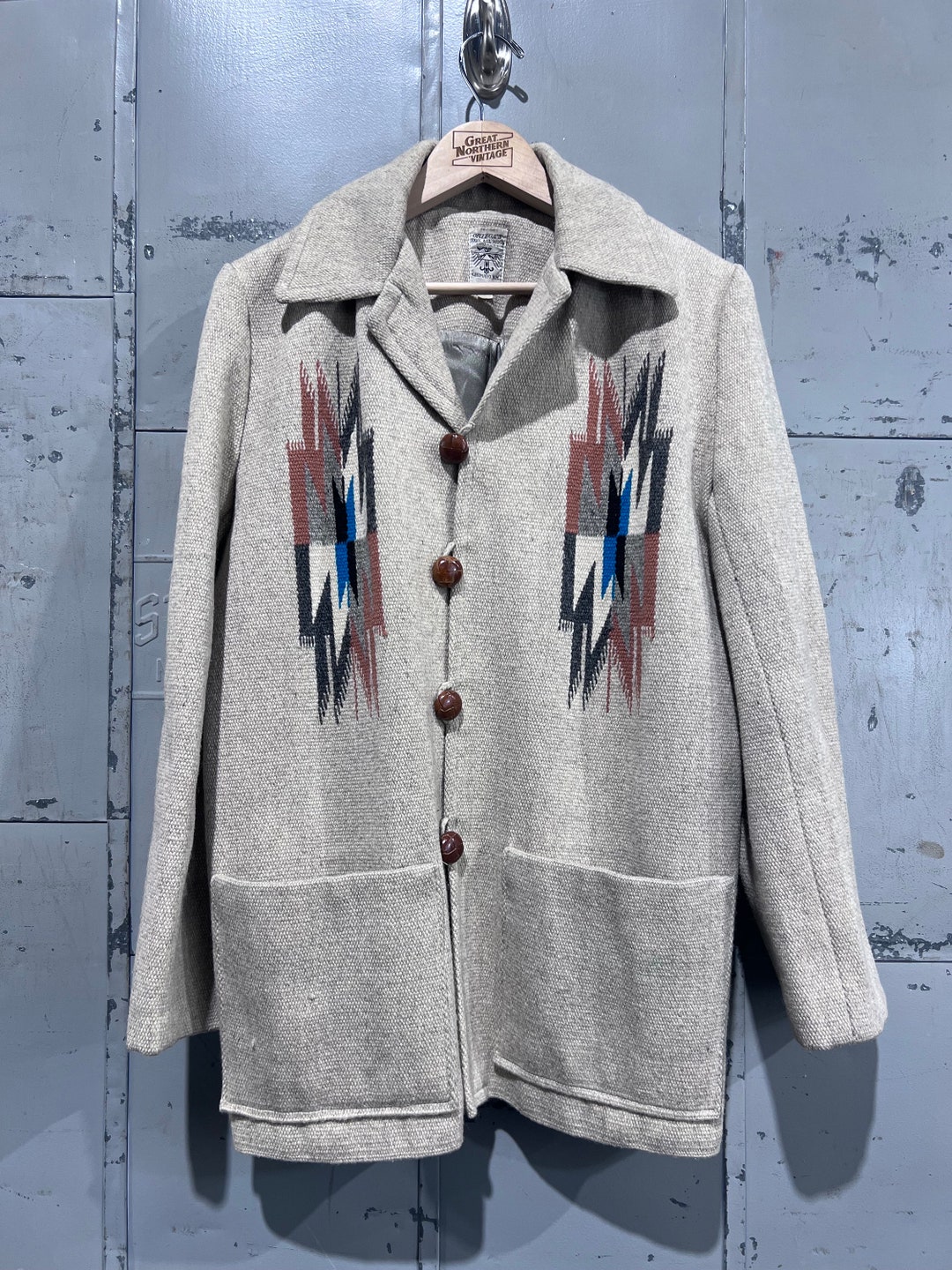 1940s Chimayo Jacket Chimayo Ortega's Chimayo Jacket Hand Woven Blanket ...
