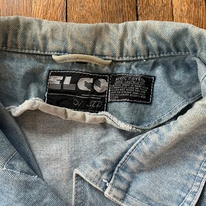 90s Denim Chore Jacket Toggle Buttons Light Wash Jean Elco by Uzzi Fireman Style Long Coat - Etsy