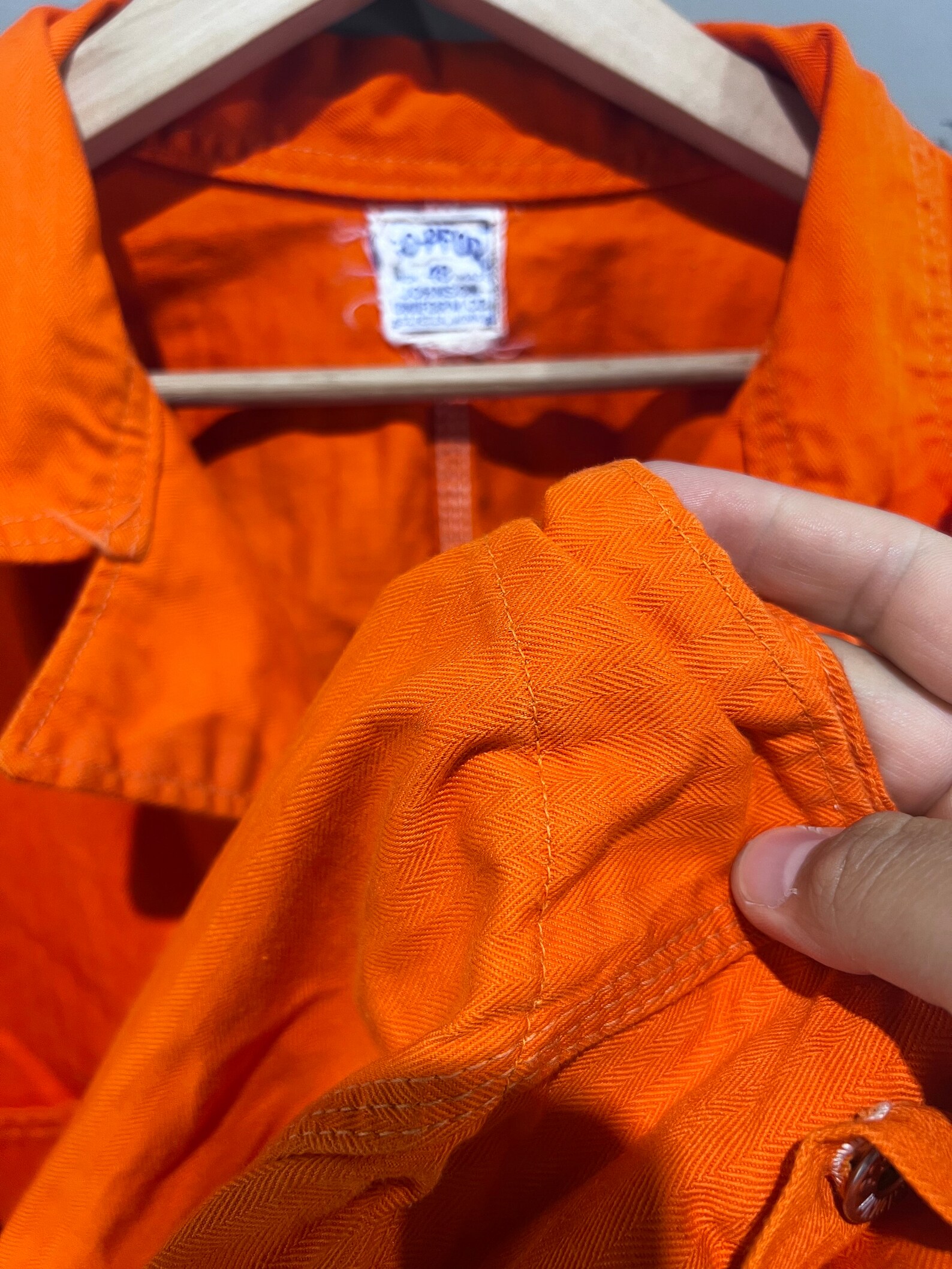 60s GO-PFR Union Made HBT Work Wear Coveralls Orange Jumpsuit Prison ...