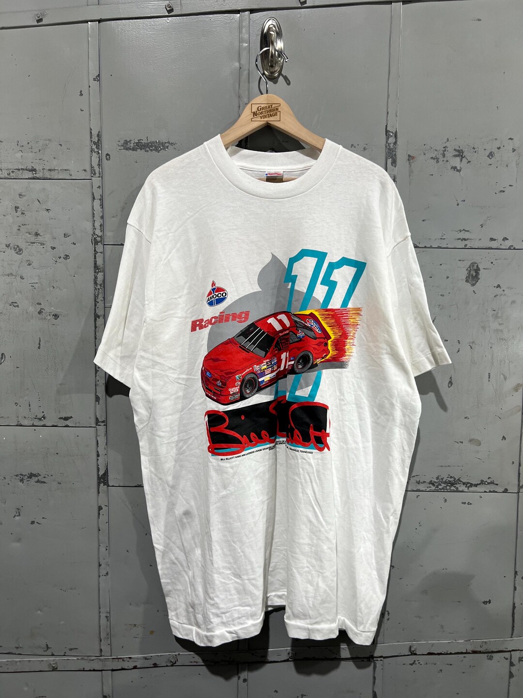 Xxl 90s Nascar Tshirt Amoco Car Racing Graphic T Shirt 1990s Fashion ...