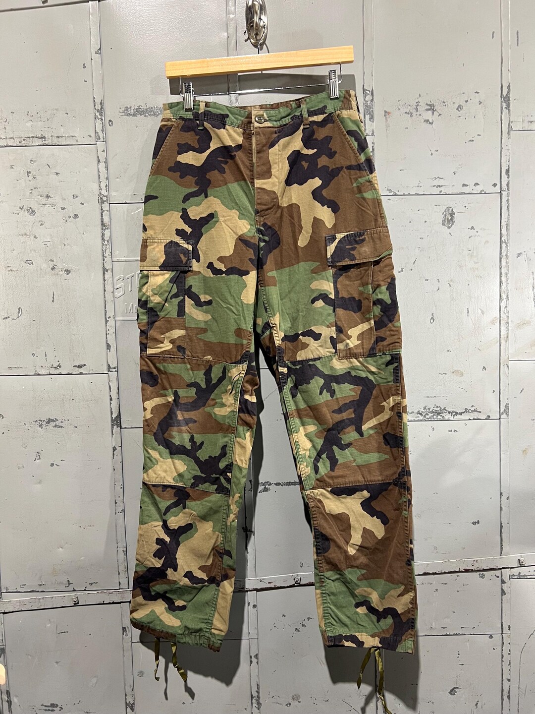 30x30 90s US Army Woodland Camouflage Cargo Pants Small Regular Combat ...