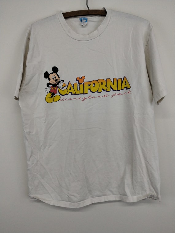 L 80s Disneyland California Mickey Mouse Cotton T-Sh… - Gem