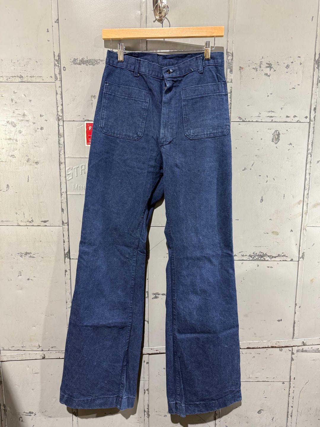 Vintage US Navy Denim Sailor's Pants 1950s 1960s USN Uniform Bell ...