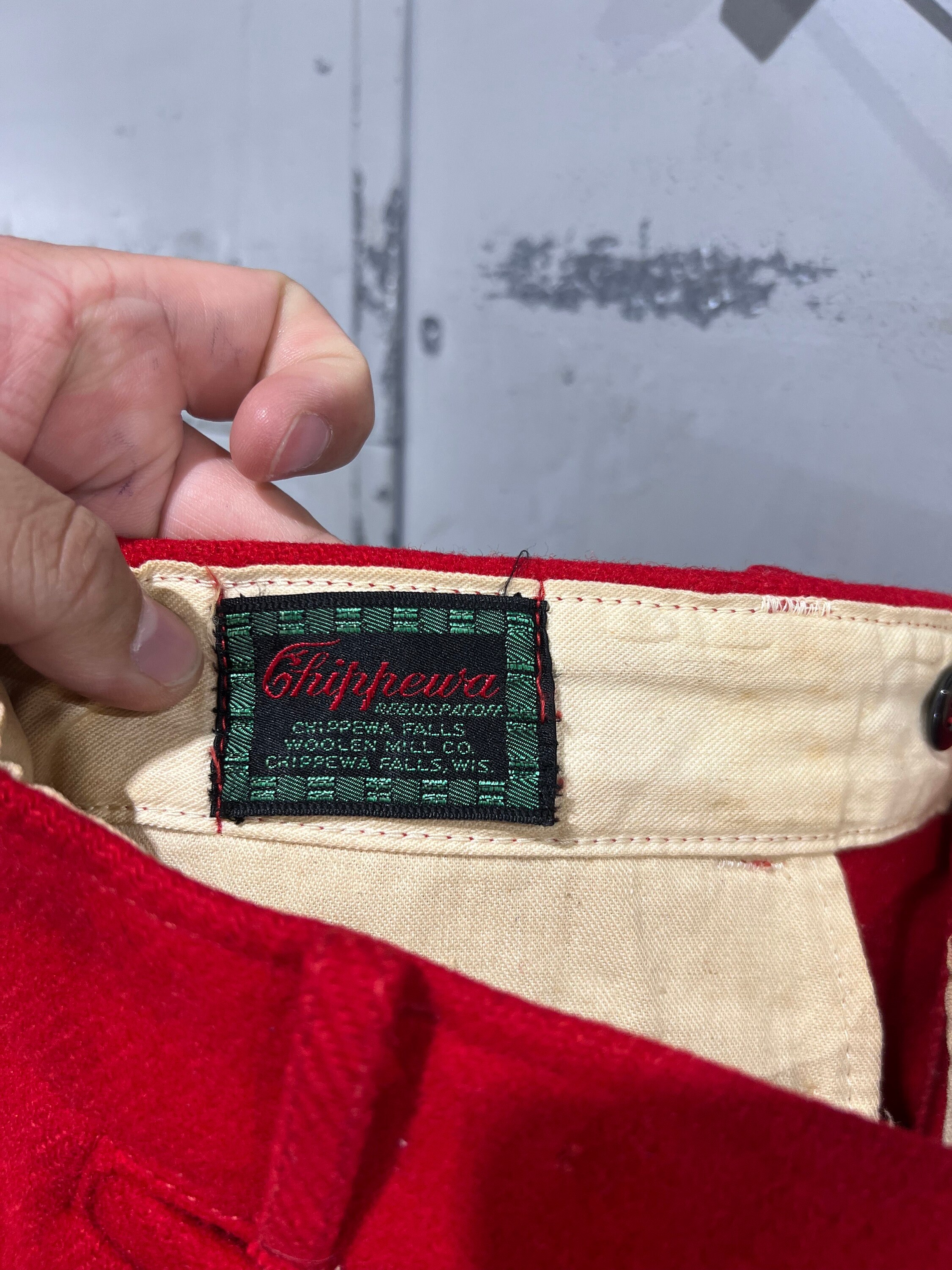 Size 38x27 Vintage 50s Chippewa Woolen Mills Wisconsin Wool Pants Men’s ...