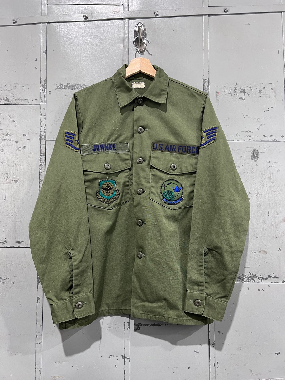 15.5x33 Vintage OG-507 Vietnam War Olive Drab Fatigue Shirt - Etsy