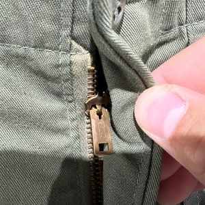 Waist 27" Vintage 1980's US Army OG-507 Utility Trousers , Ideal Zipper ...