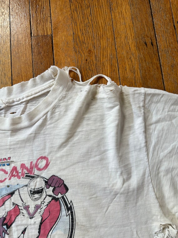 70s Captain Volcano Tshirt 1980 Superhero Marvel DC C… - Gem