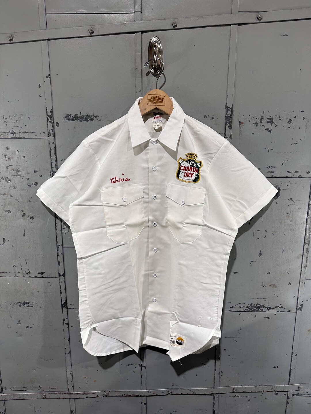 True Vintage 70s Deadstock Unitog Chainstitched Canada Dry Employee ...