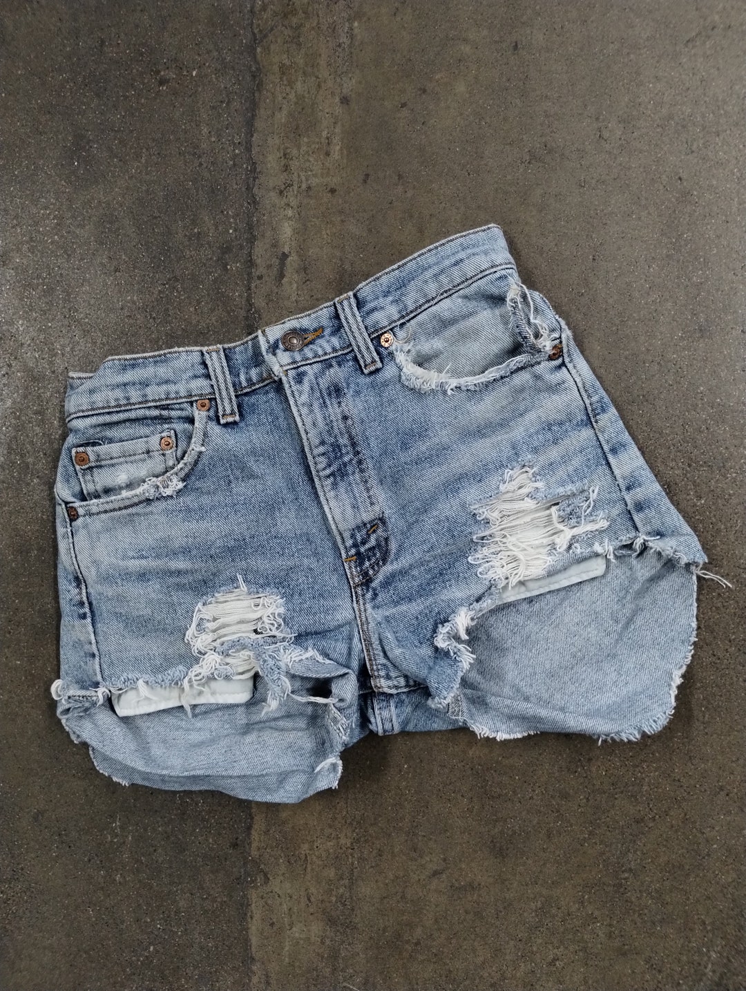 27” 90s Levi's Jorts Jean Shorts Cut Offs Lightwash Wash Pants Cowboy ...