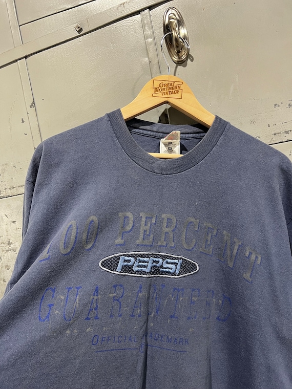 1990s Pepsi embroidered graphic t shirt - Gem
