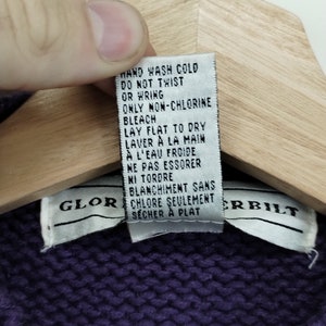 M 90s Gloria Vanderbilt Patchwork Cotton Knit Cardigan Sweater Cotton ...