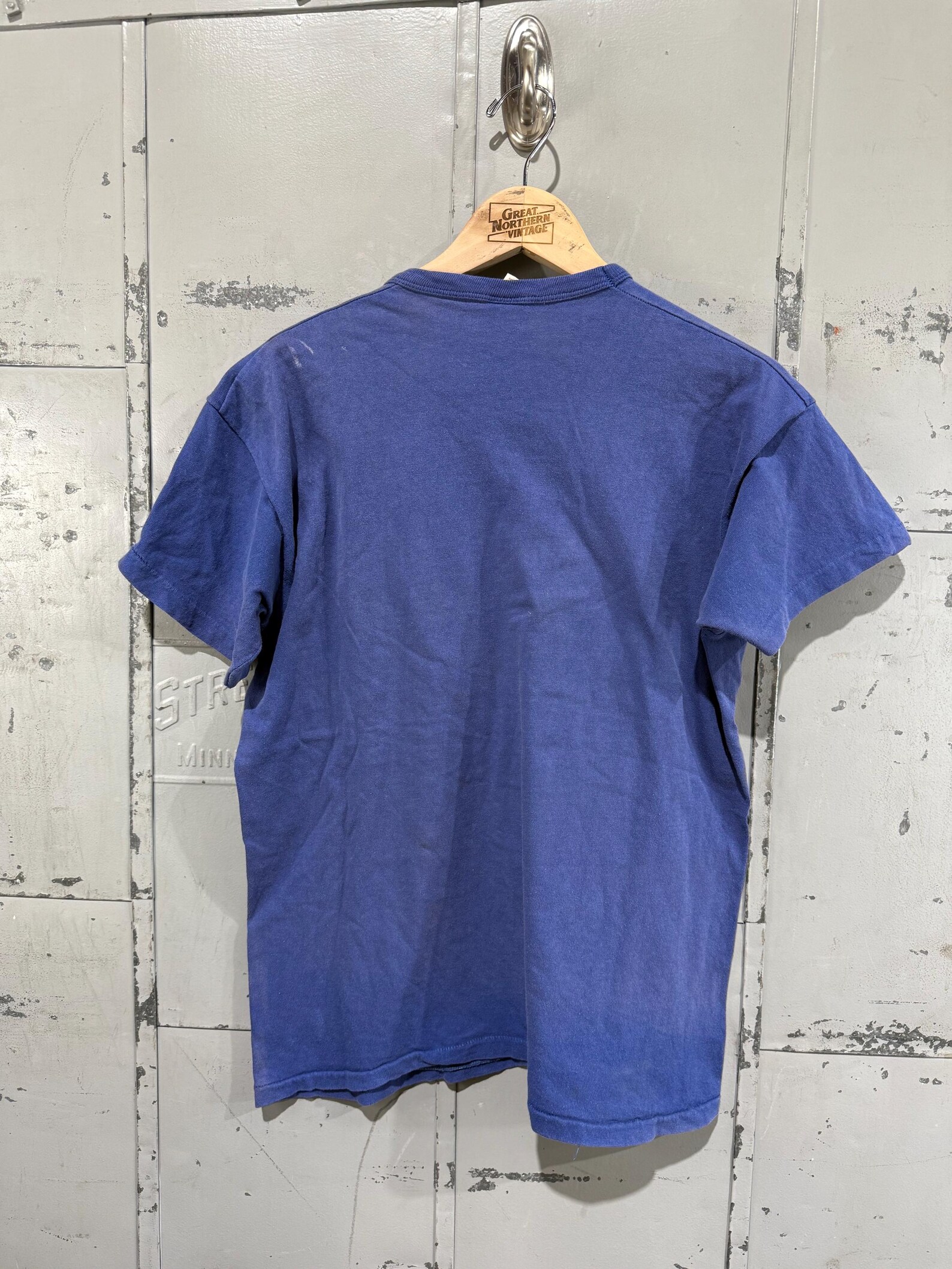 Vintage 70s Russell 100% Cotton Tshirt Denim Graphic Faded and ...