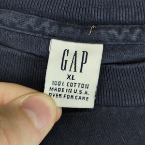 XL 90s Gap Paint Splattered Arc Logo Navyt-shirt Xlarge 1990s 2000s Gorp Granola Hiking USA ...