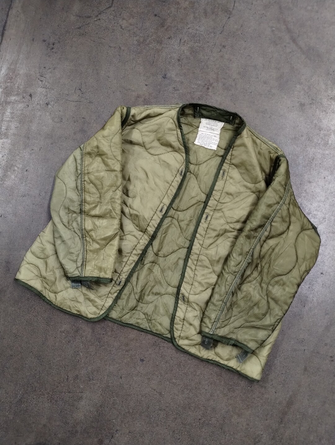 XL 70s M-65 Field Jacket Liner 1970s 1980s Xlarge Hippie Rancher ...