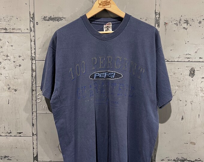 1990s Pepsi Embroidered Graphic T Shirt - Etsy