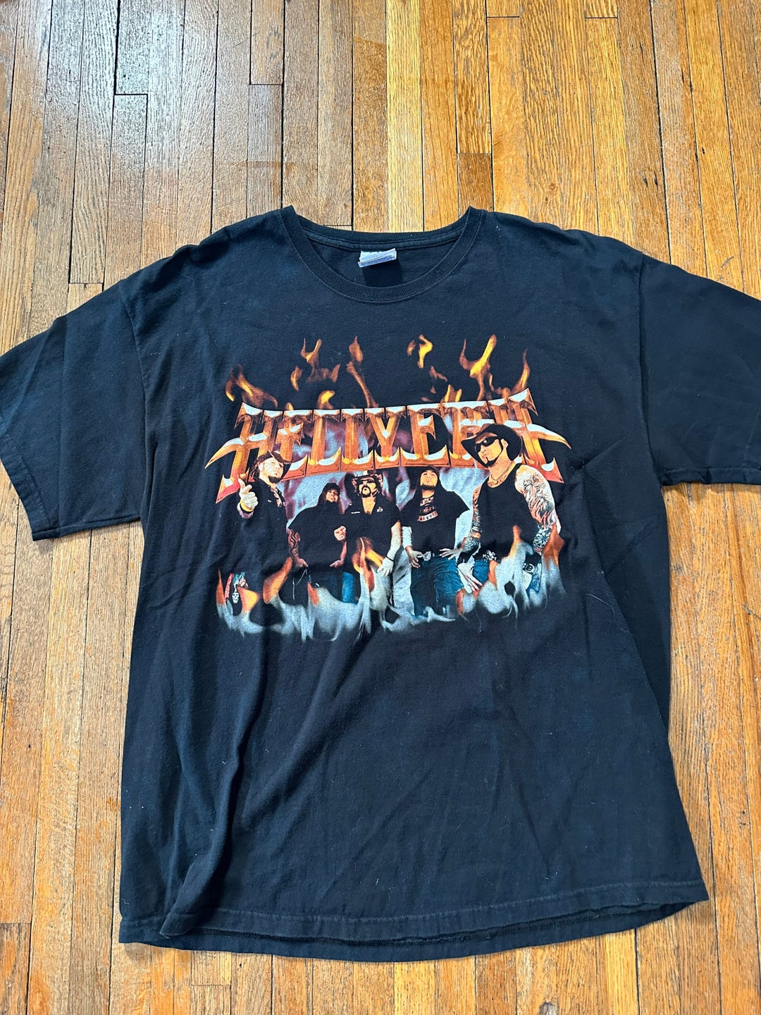 Y2K Band Tshirt Hellyeah Rock and Roll Mens XL Black Tee - Etsy