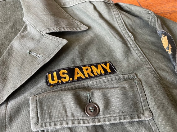 70s OG-107 Olive Green Vietnam Era US Military Fatigu… - Gem