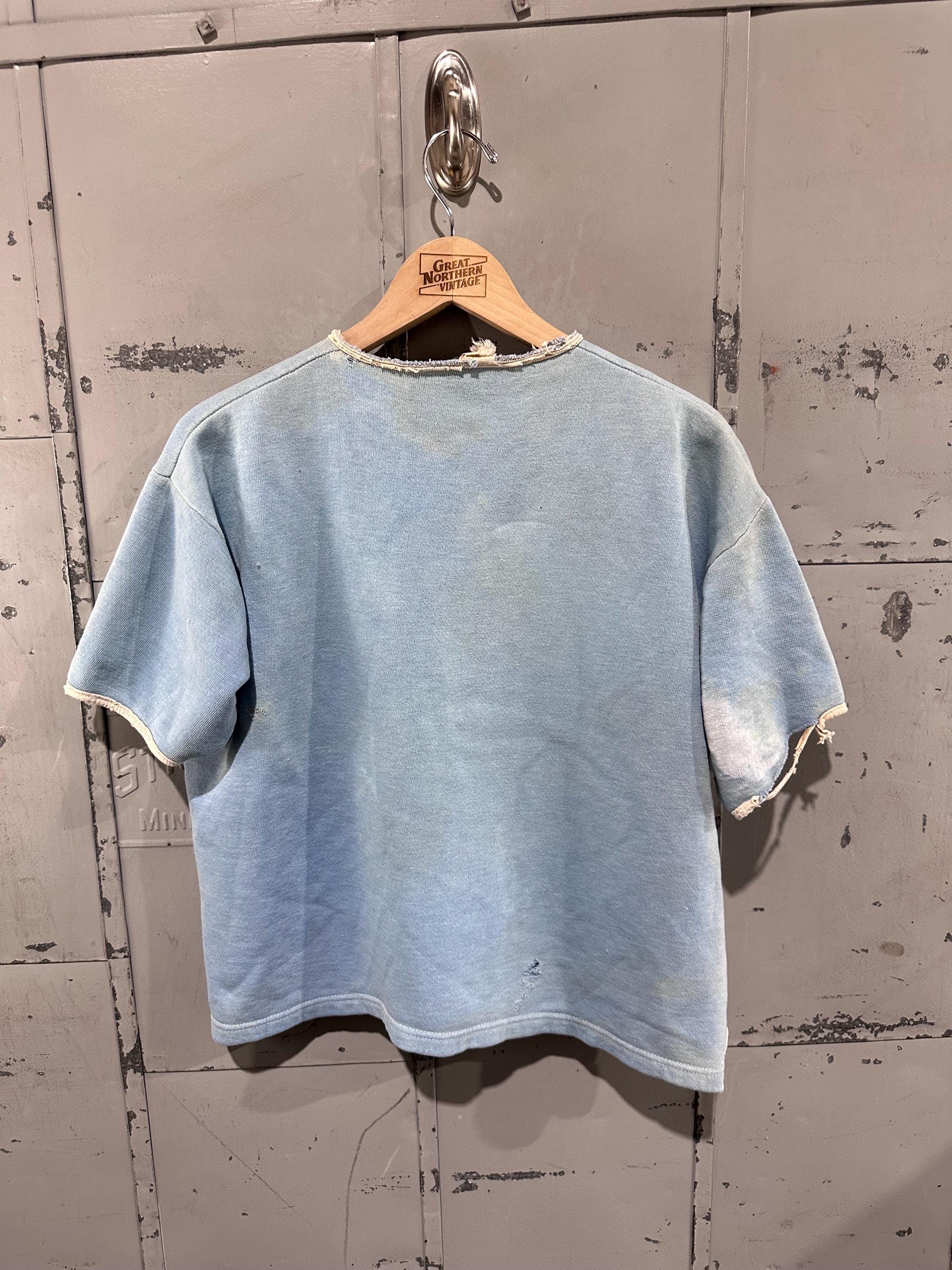 True Vintage 60s Distressed Blue Colligate University of Iowa Americana ...