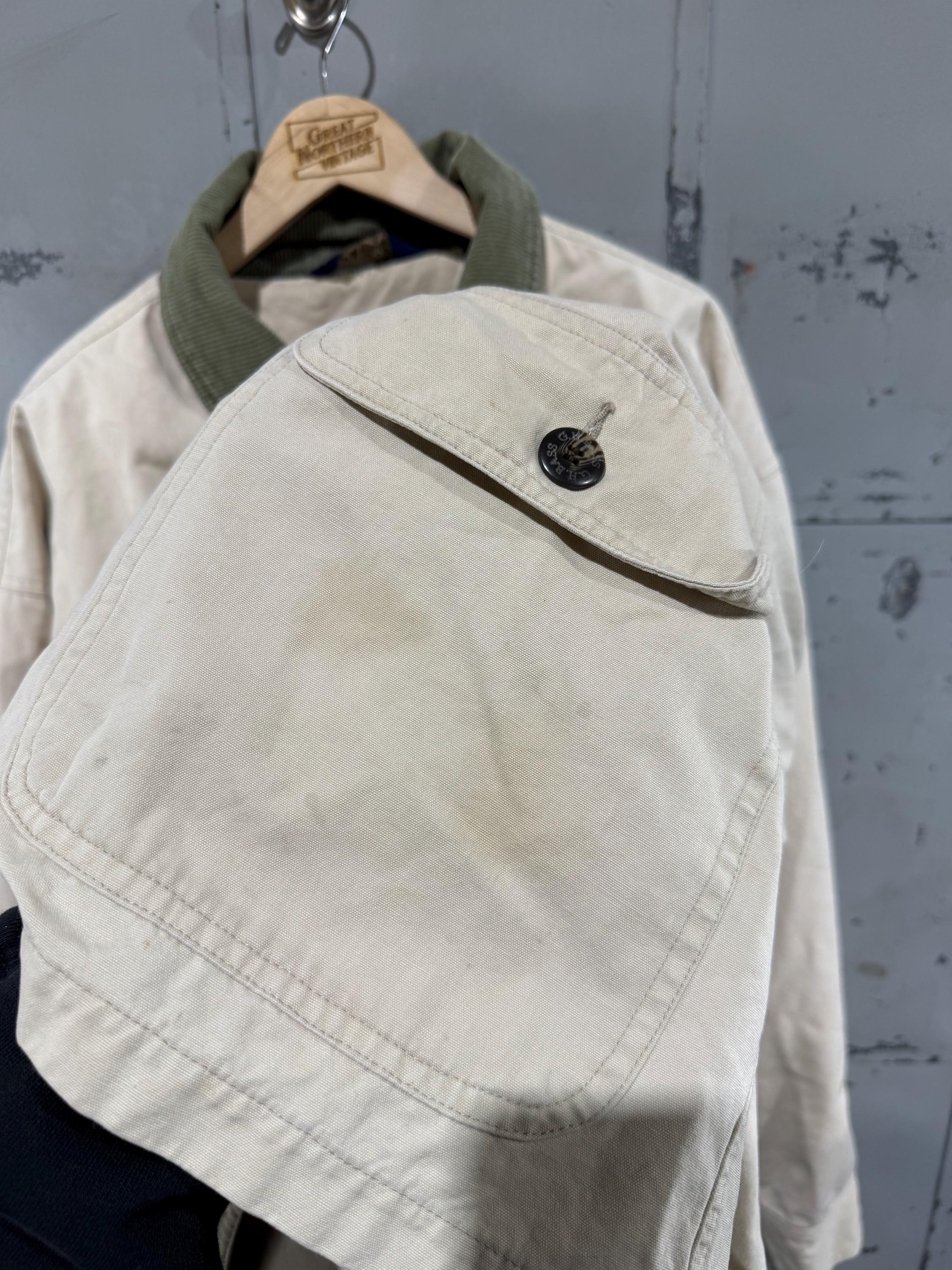 Vintage Chore Jacket Coat Barn Corduroy Collar Beige - Etsy