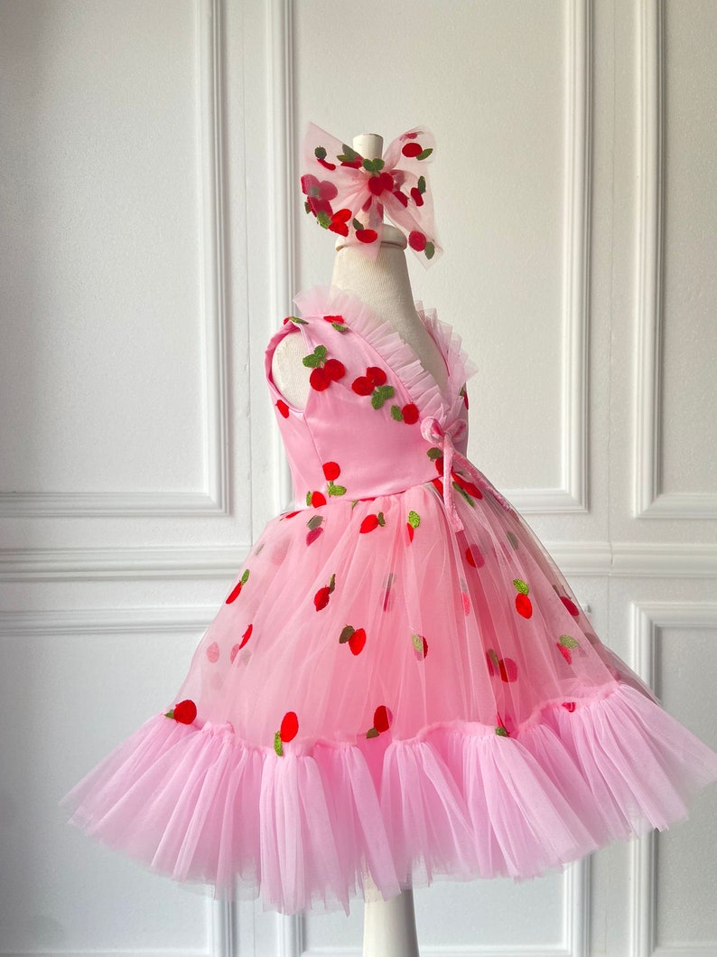 Fruit Theme Party Costume Girl Cherry Dress Toddler Party - Etsy
