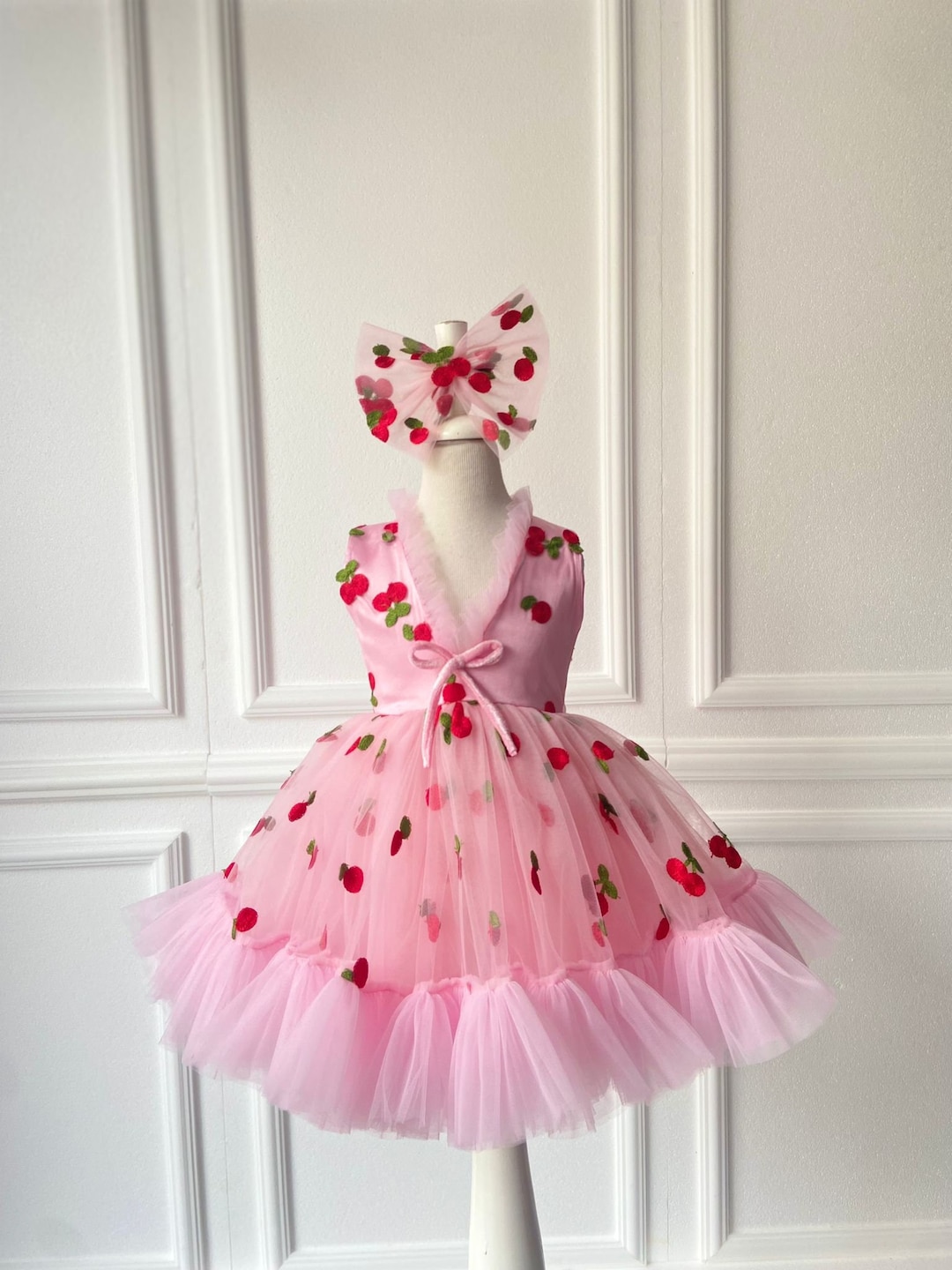 Fruit Theme Party Costume Girl Cherry Dress Toddler Party - Etsy